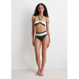 Marc O'Polo Marc O ́Polo Bikini-Hose in Anthrazit/ Gr&uuml;n/ Creme - 44% | Gr&ouml;&szlig;e M | Damen-bademode
