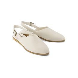 Toms Shoes TOMS Leder-Slingballerinas in Creme - 48% | Gr&ouml;&szlig;e 41 | Damen-ballerinas