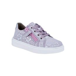 Richter Shoes Leder-Sneakers "Flora" in Lila - 55% | Gr&ouml;&szlig;e 27 | Kindersneakers