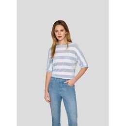 Rabe Pullover in Hellblau/ Wei&szlig; - 65% | Gr&ouml;&szlig;e 40 | Damen-pullover-cardigans