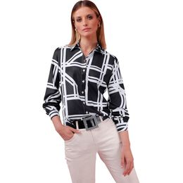 Heine Bluse in Schwarz/ Wei&szlig; - 54% | Gr&ouml;&szlig;e 42 | Damen-blusen