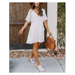 Milan Kiss Kleid in Wei&szlig; - 59% | Gr&ouml;&szlig;e L | Damen-kleider