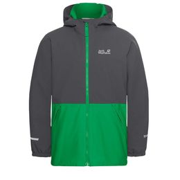 Jack Wolfskin Winterjacke "Snowy Days" in Gr&uuml;n/ Anthrazit - 55% | Gr&ouml;&szlig;e 128 | Kinderjacken