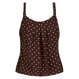 Sublevel Blusentop in Dunkelbraun/ Creme - 25% | Gr&ouml;&szlig;e L/XL | Damen-blusen