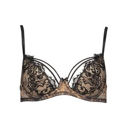 Lascana B&uuml;gel-BH in Beige/ Schwarz - 65% | Gr&ouml;&szlig;e 85D | Damen-bhs