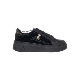 Patrizia Pepe Leder-Sneakers in Schwarz - 65% | Gr&ouml;&szlig;e 40 | Damen-sneakers