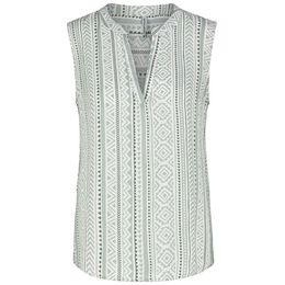 fresh made Blusentop in Mint/ Wei&szlig; - 40% | Gr&ouml;&szlig;e L | Damen-blusen