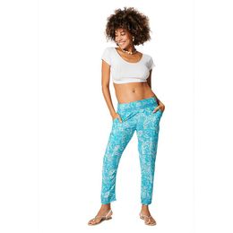 Aller Simplement Hose in T&uuml;rkis/ Wei&szlig; - 61% | Gr&ouml;&szlig;e 34/36 | Damenhosen