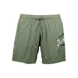 Plein Sport Badeshorts in Khaki - 75% | Gr&ouml;&szlig;e XXL | Herren-bademode-sport