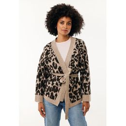 Mexx Cardigan in Beige/ Braun - 56% | Gr&ouml;&szlig;e XL | Damen-pullover-cardigans
