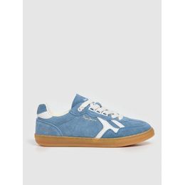 Pepe Jeans Footwear Leder-Sneakers in Hellblau - 58% | Gr&ouml;&szlig;e 41 | Damen-sneakers