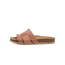 billowy Leder-Pantoletten in Rosa - 48% | Gr&ouml;&szlig;e 41 | Damen-pantoletten
