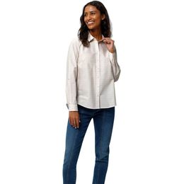 Heine Bluse in Beige/ Wei&szlig; - 76% | Gr&ouml;&szlig;e 48 | Damen-blusen