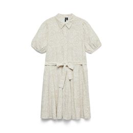 V&eacute;ro Moda Vero Moda Kleid in Beige/ Wei&szlig; - 33% | Gr&ouml;&szlig;e S | Damen-kleider