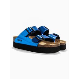 BACKSUN Pantoletten "Maldives" in Blau - 60% | Gr&ouml;&szlig;e 38 | Damen-pantoletten