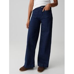 Opus Jeans - Wide Leg Fit - in Dunkelblau - 41% | Gr&ouml;&szlig;e 42/L32 | Damenjeans