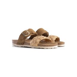 BACKSUN Pantoletten "Dreamy" in Camel - 66% | Gr&ouml;&szlig;e 36 | Damen-pantoletten