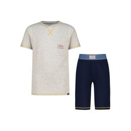 Vingino Pyjama in Grau/ Dunkelblau - 55% | Gr&ouml;&szlig;e 134/140 | Kinder-waesche