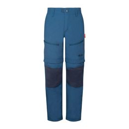 Trollkids Zipp-Off-Trekkinghose "Nordfjord" - Regular fit - in Blau - 53% | Gr&ouml;&szlig;e 110 | Kinderhosen