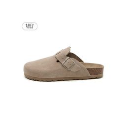 teegu Leder-Clogs in Hellbraun - 56% | Gr&ouml;&szlig;e 39 | Damen-pantoletten