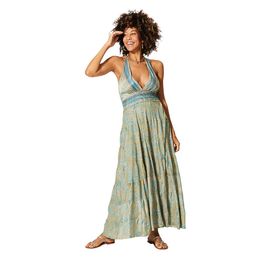 Aller Simplement Kleid in Gelb/ T&uuml;rkis - 68% | Gr&ouml;&szlig;e 34-40 | Damen-kleider