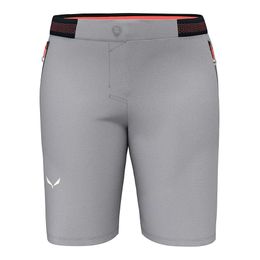 Salewa Funktionsshorts "Pedroc Durastretch" in Grau - 56% | Gr&ouml;&szlig;e 38 | Damen-sporthosen