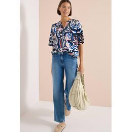 Cecil Bluse in Dunkelblau/ Wei&szlig; - 32% | Gr&ouml;&szlig;e M | Damen-blusen