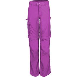 Trollkids Zipp-Off-Trekkinghose "Oppland" - Slim fit - in Lila - 49% | Gr&ouml;&szlig;e 110 | Kinderhosen