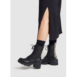 Pepe Jeans Footwear Leder-Boots in Schwarz - 71% | Gr&ouml;&szlig;e 37 | Damen-stiefel