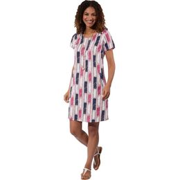 WITT WEIDEN Kleid in Rosa/ Dunkelblau - 54% | Gr&ouml;&szlig;e 38 | Damen-kleider