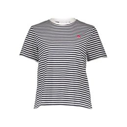 Vila Shirt "Vinora" in Wei&szlig;/ Dunkelblau - 28% | Gr&ouml;&szlig;e XS | Damen-tops