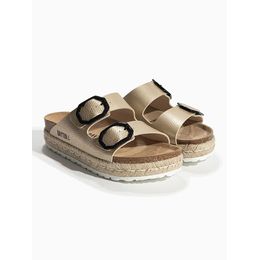 BAYTON Pantoletten "Alcee" in Gold - 60% | Gr&ouml;&szlig;e 38 | Damen-pantoletten