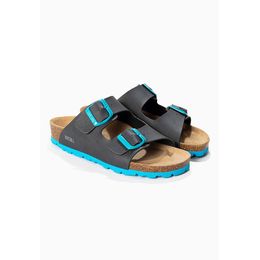 BAYTON Pantoletten "Atlas" in Anthrazit/ Blau - 75% | Gr&ouml;&szlig;e 27 | Clogs-pantoletten-kinder