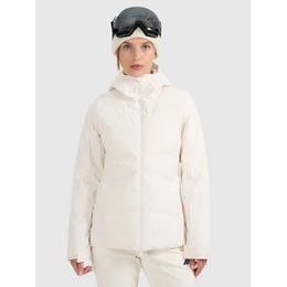 4F Ski-/ Snowboardjacke in Creme - 76% | Gr&ouml;&szlig;e XL | Damen-outdoorjacken
