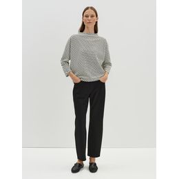 someday Sweatshirt "Ulola" in Wei&szlig;/ Schwarz - 58% | Gr&ouml;&szlig;e 38 | Damen-sweatshirts-jacken