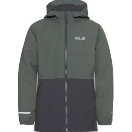 Jack Wolfskin Winterjacke "Snowy Days" in Khaki/ Grau - 47% | Gr&ouml;&szlig;e 116 | Kinderjacken