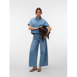 V&eacute;ro Moda Vero Moda Jeansbluse in Hellblau - 32% | Gr&ouml;&szlig;e M | Damen-blusen