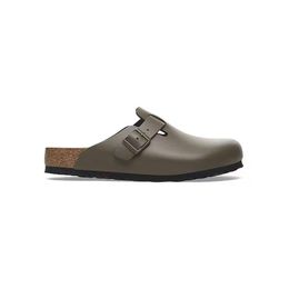 Birkenstock Leder-Clogs "Boston" in Anthrazit - 17% | Gr&ouml;&szlig;e 43 | Damen-pantoletten