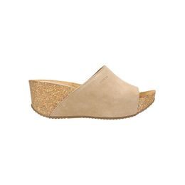 Wojas Leder-Pantoletten in Beige - 27% | Gr&ouml;&szlig;e 37 | Damen-pantoletten