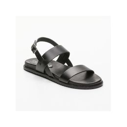 CALANK Leder-Sandalen in Schwarz - 48% | Gr&ouml;&szlig;e 41 | Damen-sandalen