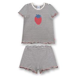 Sanetta Pyjama in Creme/ Schwarz - 53% | Gr&ouml;&szlig;e 92 | Kinder-waesche