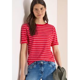Cecil Shirt in Rot/ Wei&szlig; - 53% | Gr&ouml;&szlig;e XL | Damen-tops