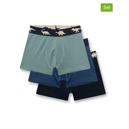 Sanetta 3er-Set: Boxershorts in Dunkelblau/ T&uuml;rkis - 34% | Gr&ouml;&szlig;e 104 | Kinder-waesche