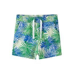 name it Sweatshorts "Jaxon" in Gr&uuml;n/ Blau - 50% | Gr&ouml;&szlig;e 92 | Kinderhosen