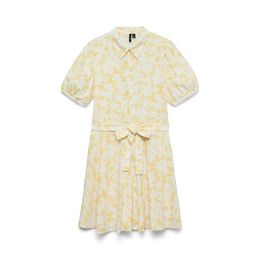 V&eacute;ro Moda Vero Moda Kleid in Wei&szlig;/ Gelb - 33% | Gr&ouml;&szlig;e S | Damen-kleider