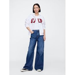GAP Sweatjacke in Wei&szlig; - 72% | Gr&ouml;&szlig;e XXL | Damen-sweatshirts-jacken