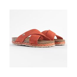 Sunbay Leder-Pantoletten "Broome" in Orange - 64% | Gr&ouml;&szlig;e 39 | Damen-pantoletten