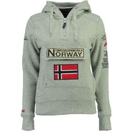 Geographical Norway Hoodie "Gymclass" in Grau - 65% | Gr&ouml;&szlig;e M | Damen-sweatshirts-jacken