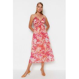 Trendyol Kleid in Koralle/ Creme - 65% | Gr&ouml;&szlig;e 38 | Damen-kleider