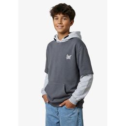 Blue Effect Hoodie in Wei&szlig;/ Grau - 56% | Gr&ouml;&szlig;e 152 | Kinder-sweatshirts-jacken